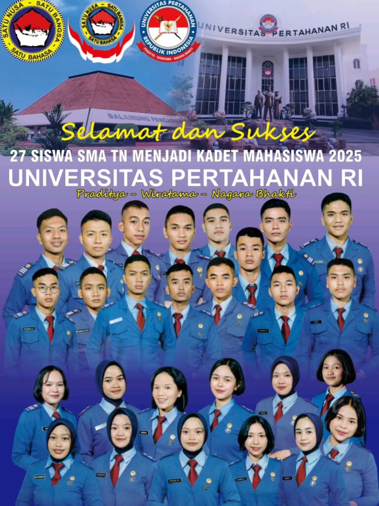 27 Siswa SMA Taruna Nusantara Lolos Seleksi Kadet Mahasiswa Universitas Pertahanan RI (UNHAN ...
