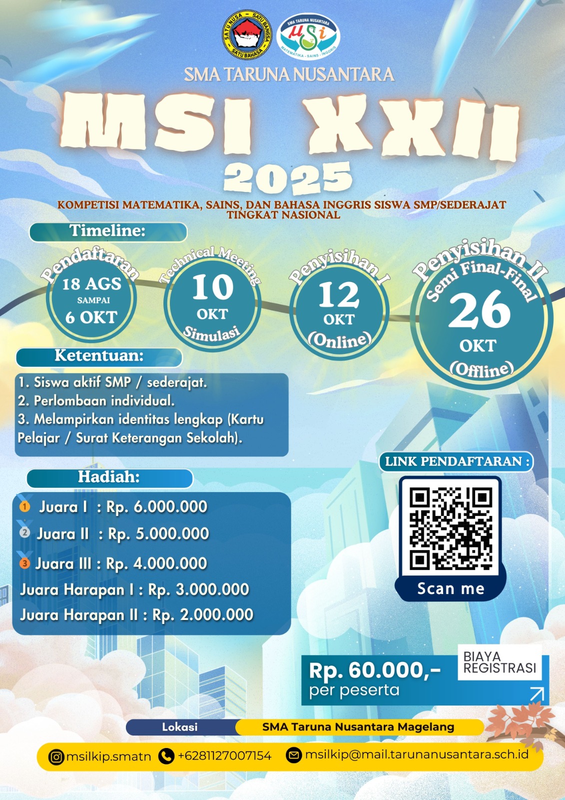 MSI XXII dan LKIP XII 2025 – SMA Taruna Nusantara